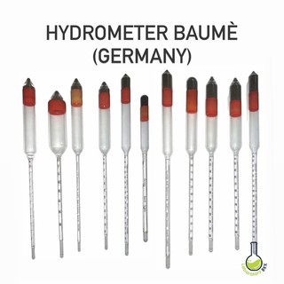 ไฮโดรมิเตอร์ โบรเม่ Hydrometer Baume Density Alcoholmeter Battery ...