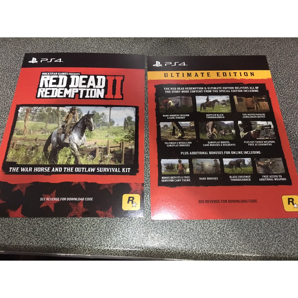 Red Dead Redemption 2 - Code pre order และ Ultimate Edition | Shopee ...