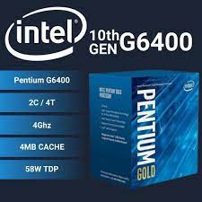 โปรเซสเซอร์ INTEL GOLD G6400 4.0GHz G6405 4.1GHz 4MB CACHE LGA1200 ...
