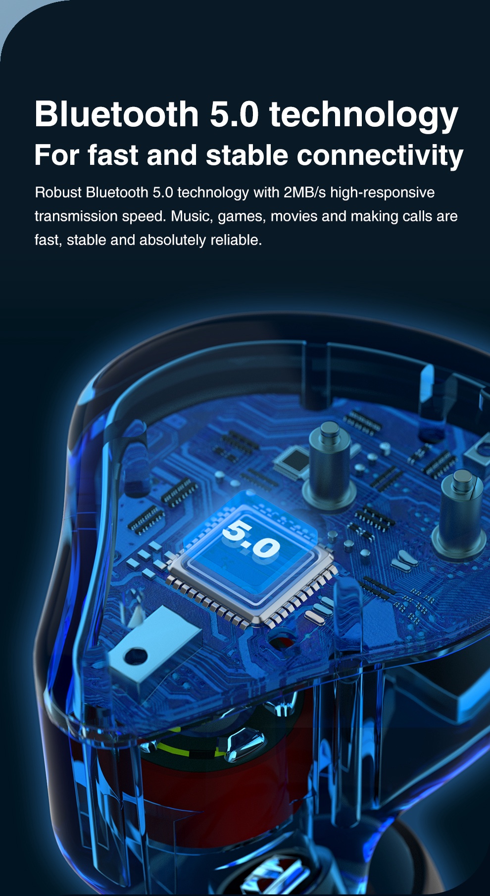 Trn BT1 1BA 1DD TWS 5.0 หูฟังบลูทูธไร้สาย หูฟังอินเอียร์ HIFI TRN T300 VX V90s Z1 S2 E12 BT20S ...