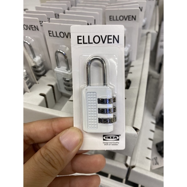 ELLOVEN เอลโลเวน แม่กุญแจ มีให้เลือก 2 สี ขาวหรือดำ By IKEA | Shopee ...