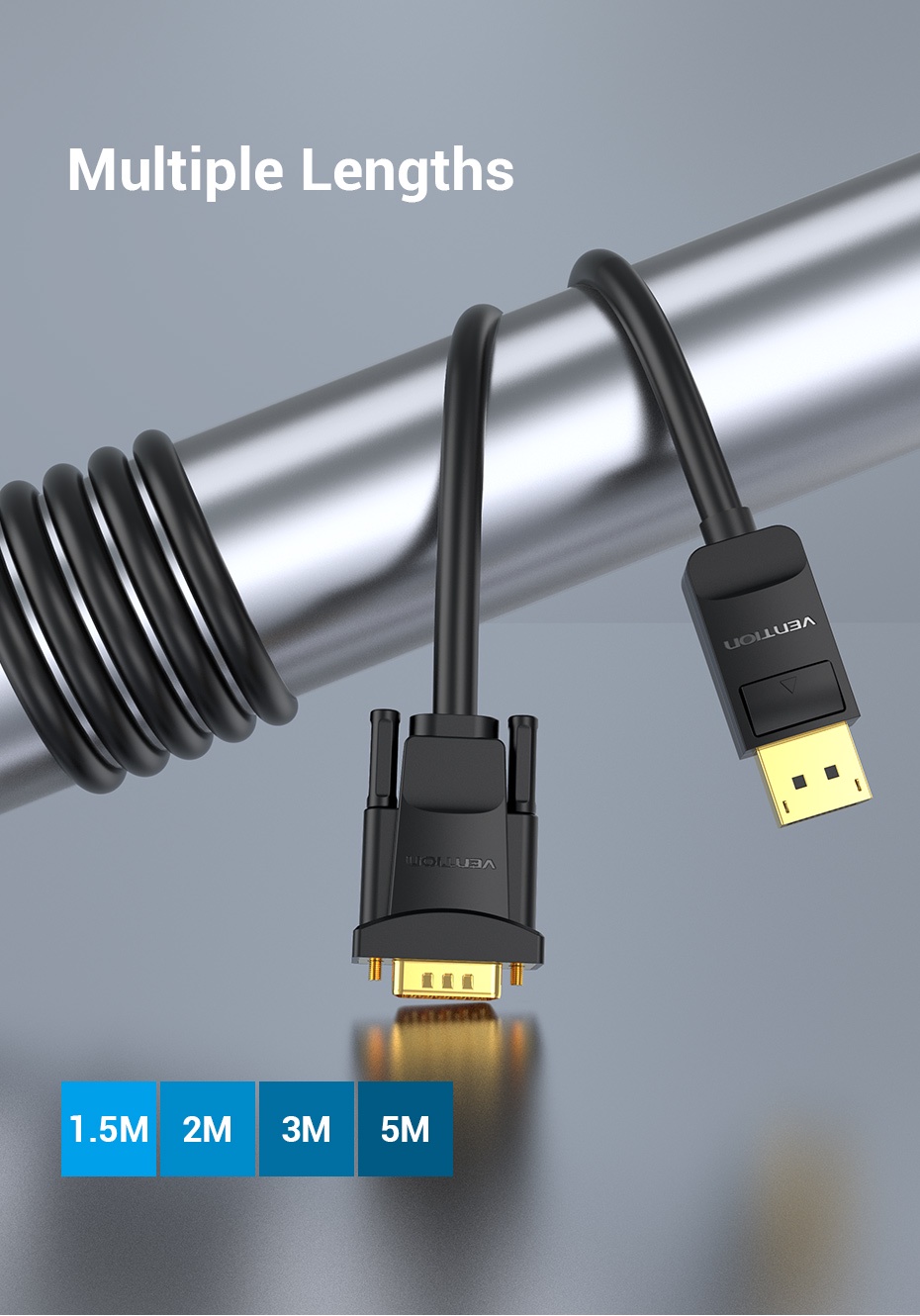 Vention DisplayPort to VGA Cable DP to VGA Male to Male Gold Plated ...