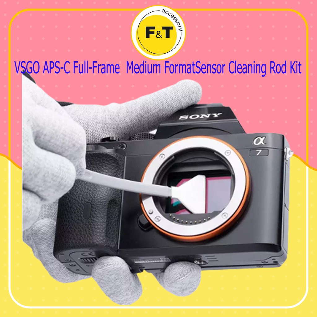 ชุดทำความสะอาดเซ็นเซอร์กล้องVSGO Sensor Cleaning Rod Kit(APS-C)(Full ...