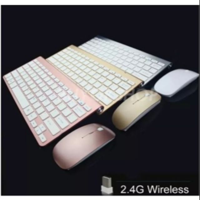 Keyboard&Mouse Wireless 2.4GHz Ultra Thin KS-800 ชุดคีย์บอร์ดเมาส์ไร้ ...