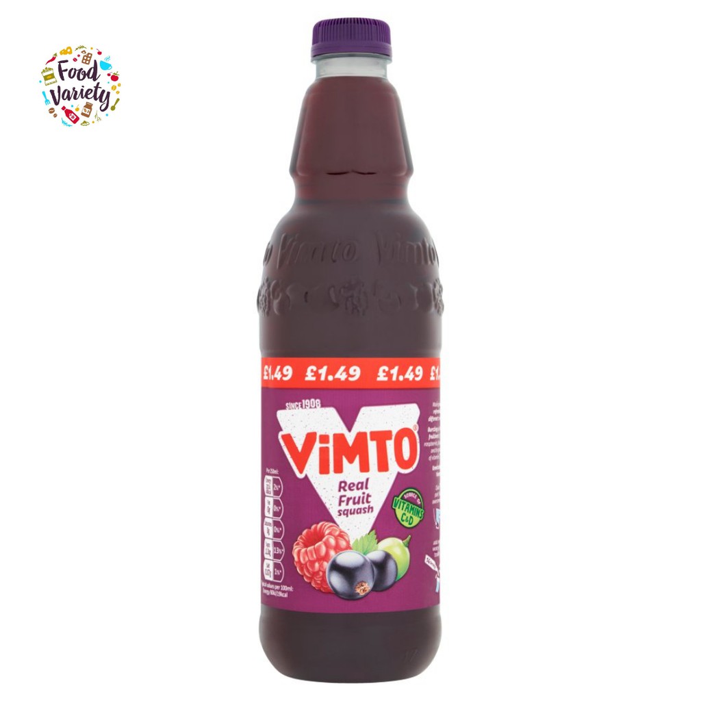 Vimto Real Fruit Squash 1l วิมโต นํ้าผลไม้รวมสควอชผลไม้แท้ 1ล | Shopee Thailand