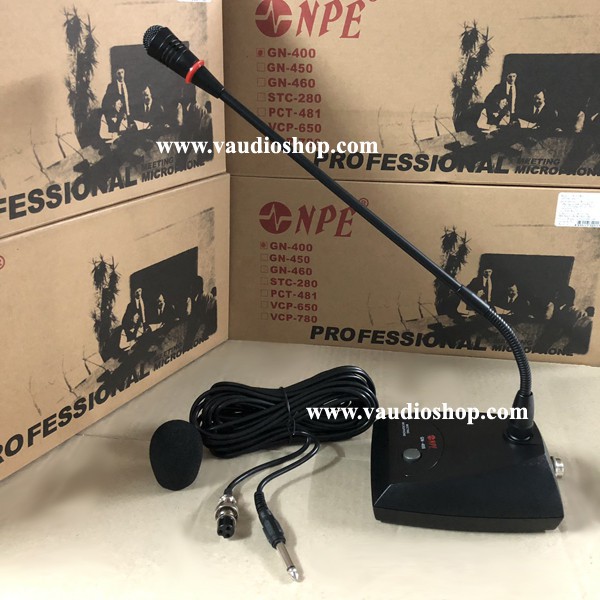 ไมค์ตั้งโต๊ะ NPE GN-400 (คอไมค์ยาว 40CM.) ไมโครโฟน ไมค์ประชุม ไมค์คอยาว 40 ซม. เอ็นพีอี GN400 ...