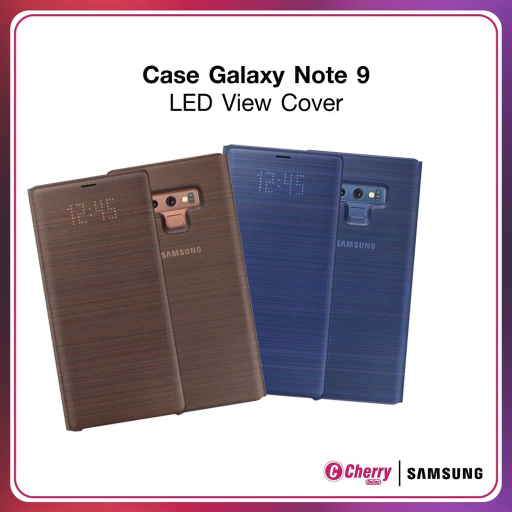 Case Samsung Galaxy Note 9 Led View Cover Shopee Thailand