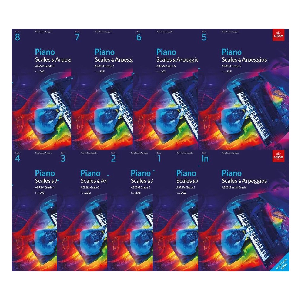 PIANO SCALES & ARPEGGIOS from 2021 ABRSM Initial , Grade 1 - 8 | Shopee ...