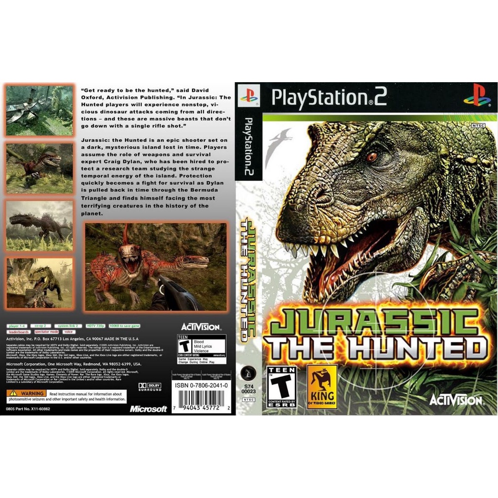 แผ่นเกมส์ PS2 Jurassic The Hunted คุณภาพ ส่งไว (DVD) | Shopee Thailand