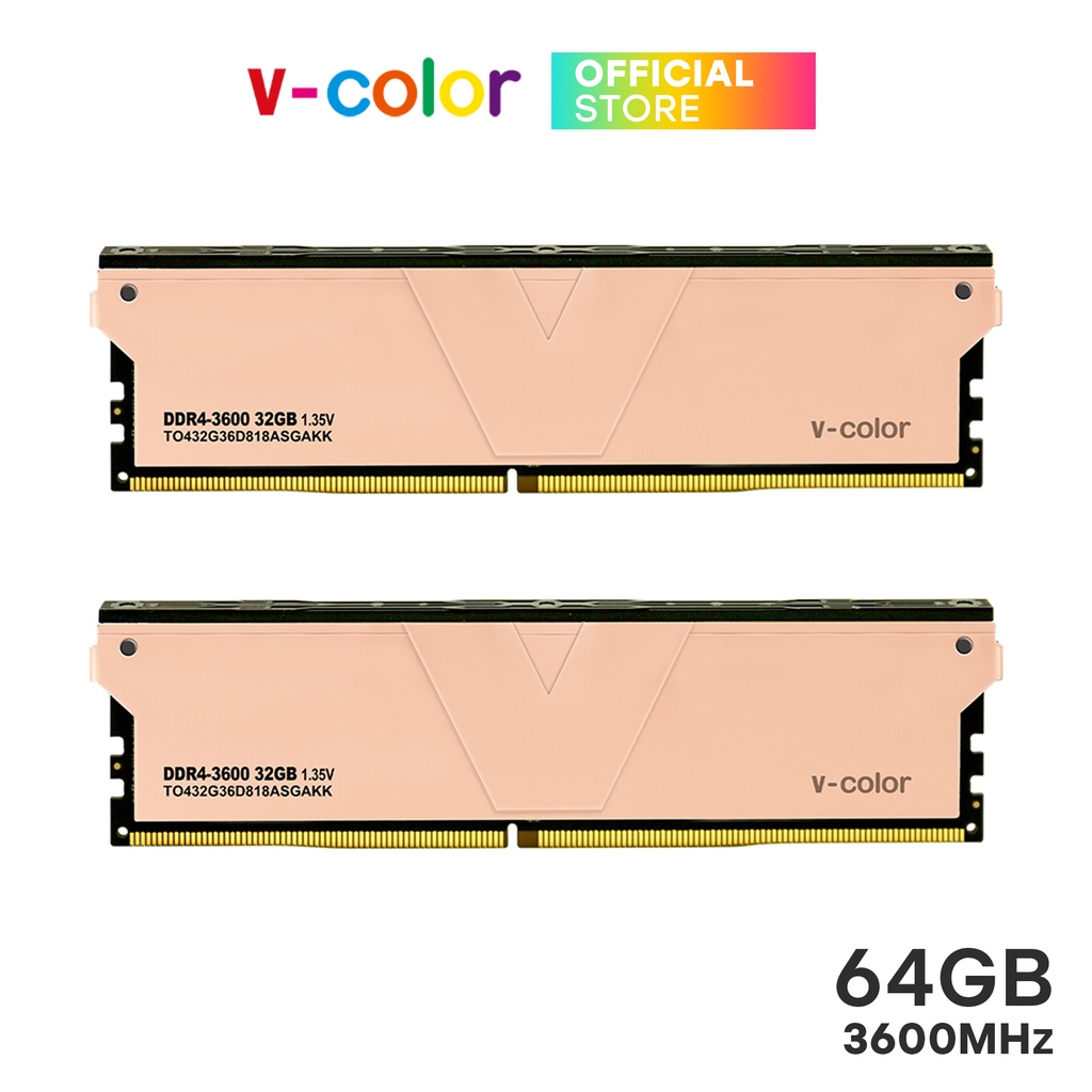 v-color RAM PC Skywalker Plus non RGB 64GB (32GBx2) DDR4 Bus 3600MHz ...