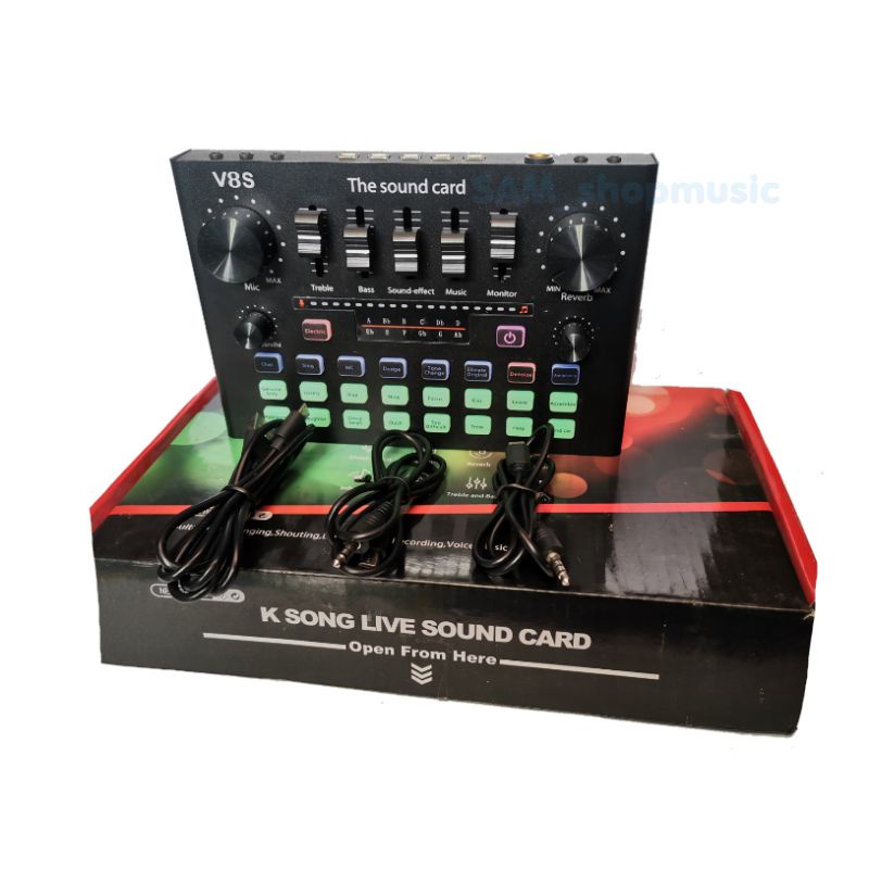 sound card v8s อุปกรณ์ไลฟ์สด | Shopee Thailand