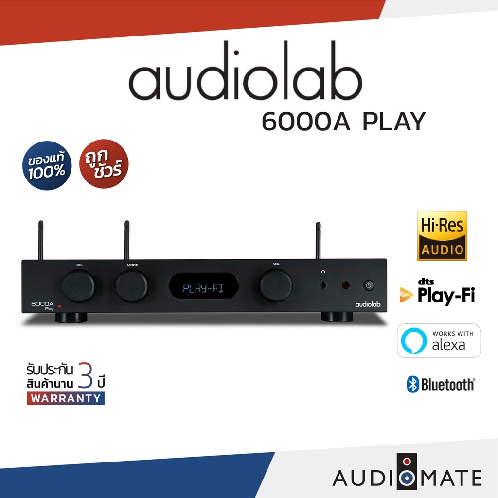 AUDIOLAB INTEGRATED STREAMING AMPLIFIER 6000A PLAY 50W BLACK / รับประกัน 3 ปี โดย บริษัท Hifi ...