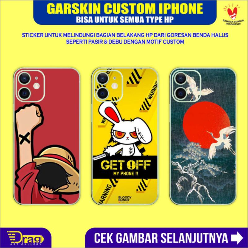 Hp Garskin Skin Custom IPHONE 10 11 12 13 Pro Max Sticker ใช้ได้กับ ...