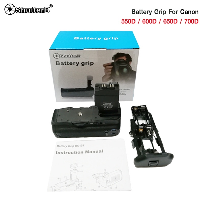 แบตเตอรี่กริป Battery Grip Shutter B รุ่น 550D/600D/650D/700D (BG-E8 ...