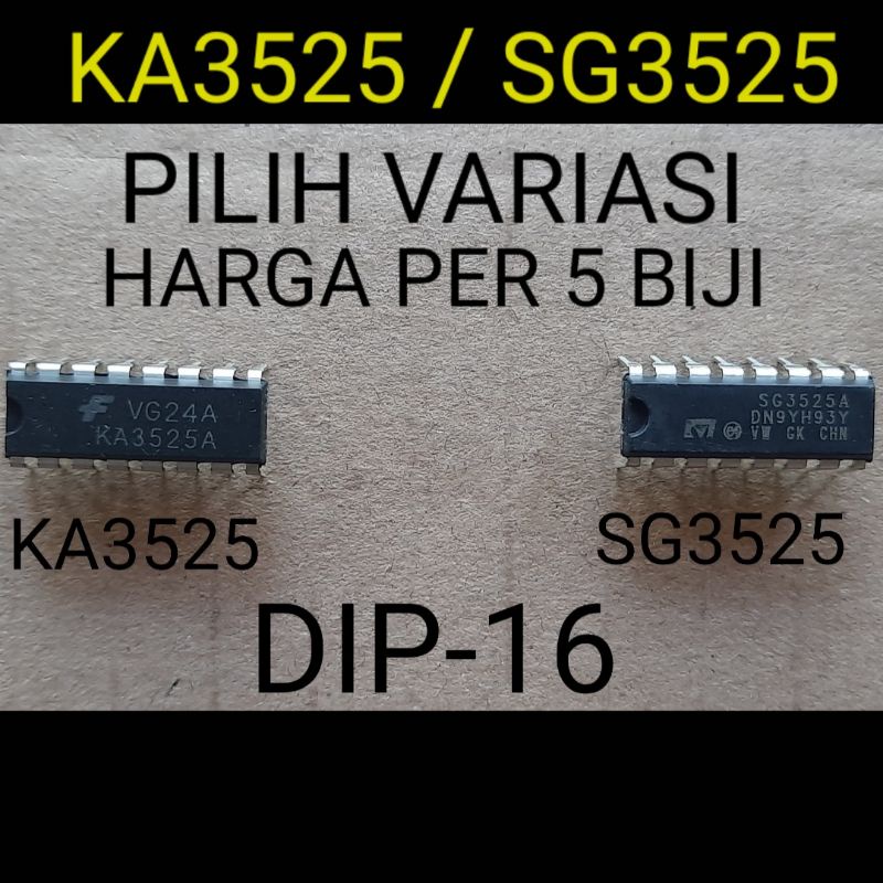 5 ICs KA3525 KA 3525 KA3525AN KA3525A Sg3525an SG3525A SG3525 SG 3525 ...
