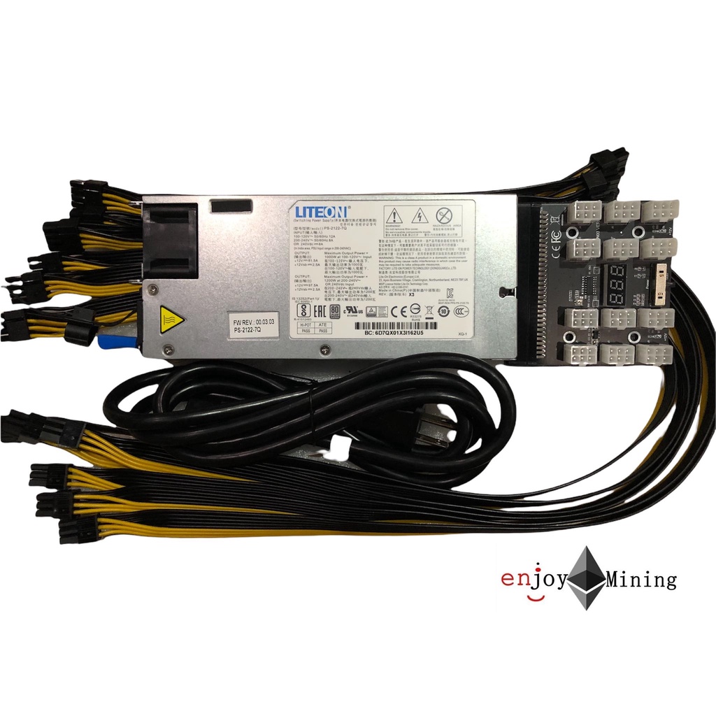 PSU SERVER 750w-1800w จ่ายไฟการ์ดจอ ครบชุดพร้อมขุด สาย6เส้น | Shopee ...