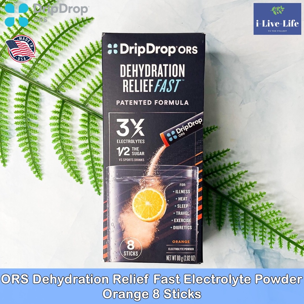 DripDrop - ORS Dehydration Relief Fast Electrolyte Powder 8 or 32 ...