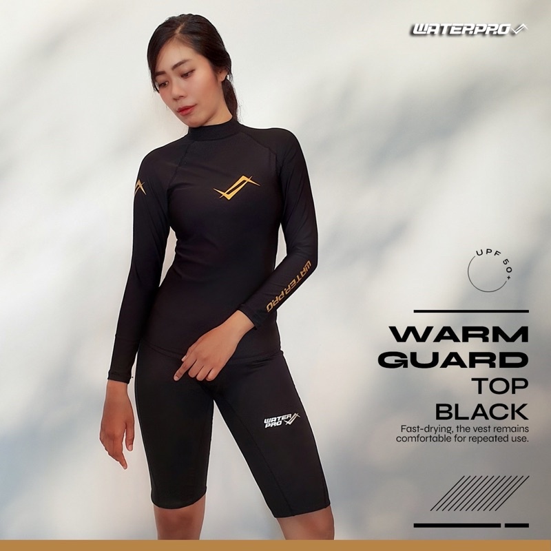เสื้อรัชการ์ด Water Pro รุ่น WARM GUARD TOP BLACK UPF50+ ใส่ได้ทั้งชาย-หญิง กัน UV 98% | Shopee ...