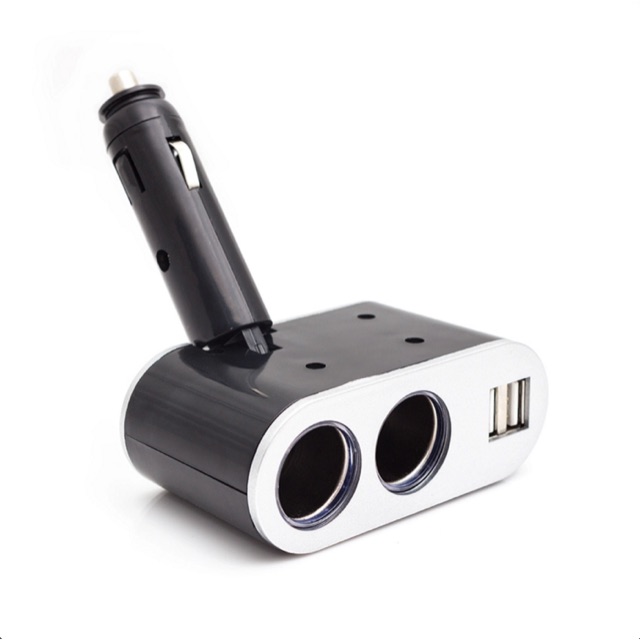 TWIN SOCKET Car Adapter (ที่จุดบุหรี่ 2 ช่อง USB 2 ช่อง) | Shopee Thailand