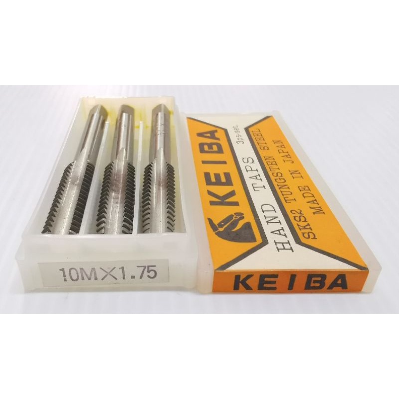 KEIBA KE-0101053 ต๊าปตัวผู้ 3 ตัวชุด SKS2 M10X1.75 ต๊าปเกลียว 10มิล เกลียว1.75 ต๊าปเกลียว 10mm ...