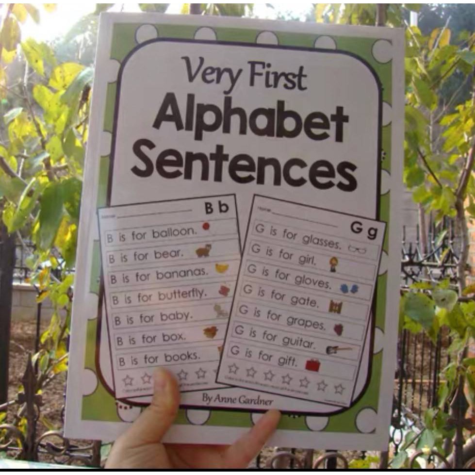 หนังสือภาษาอังกฤษสำหรับเด็ก Very First Alphabet Sentences หนังสือหัด ...