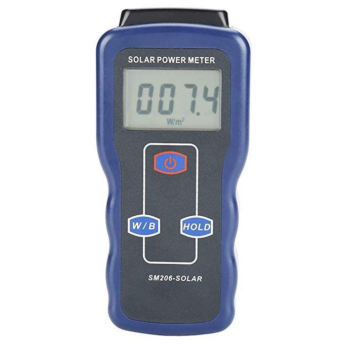 Solar POWER Meter SM206 เครื่องวัดค่าพลังงานแสงอาทิตย์ แสดงค่าเป็น w/m² ...