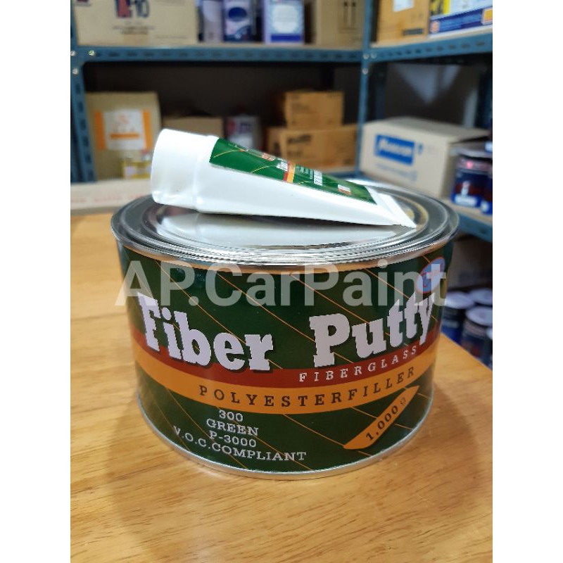 สีโป็วไฟเบอร์ PLAN FIBER PUTTY (1000กรัม) | Shopee Thailand