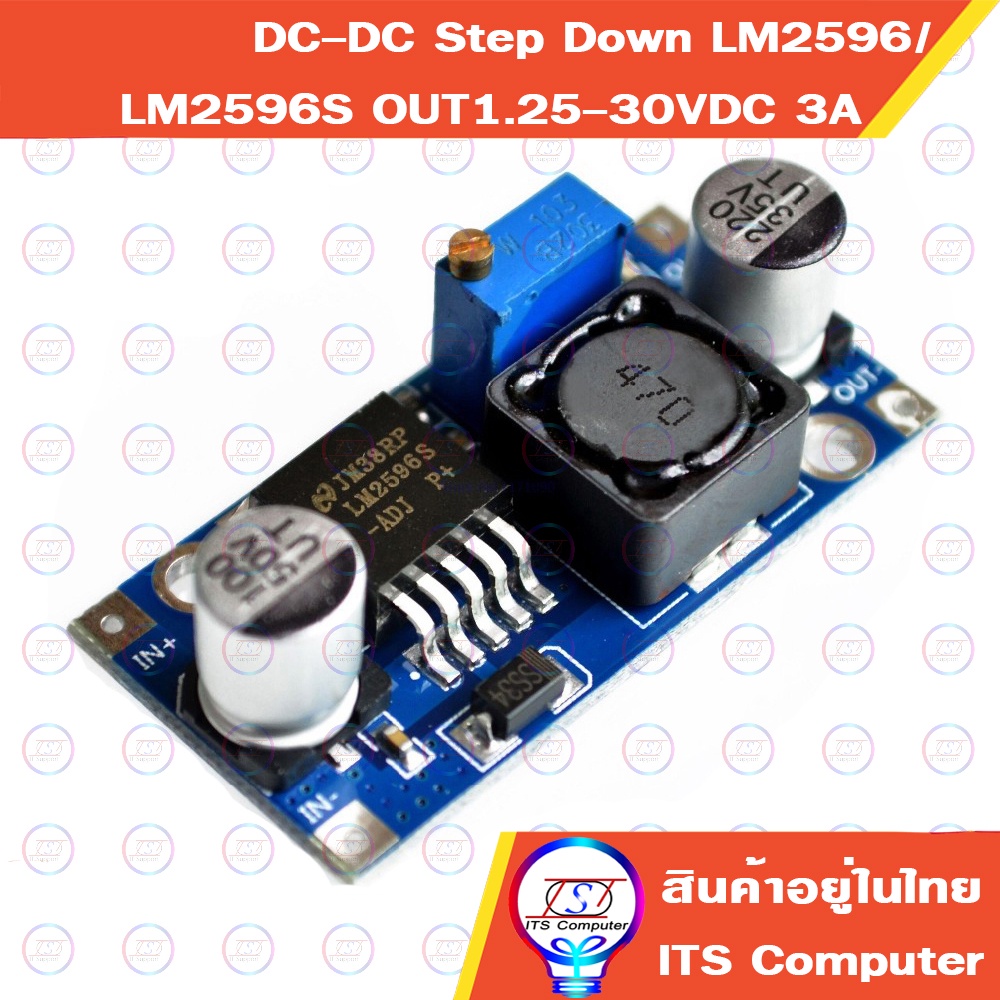 LM2596 DC-DC Step Down Buck Converter LM2596S วงจรลดแรงดันไฟฟ้า ...