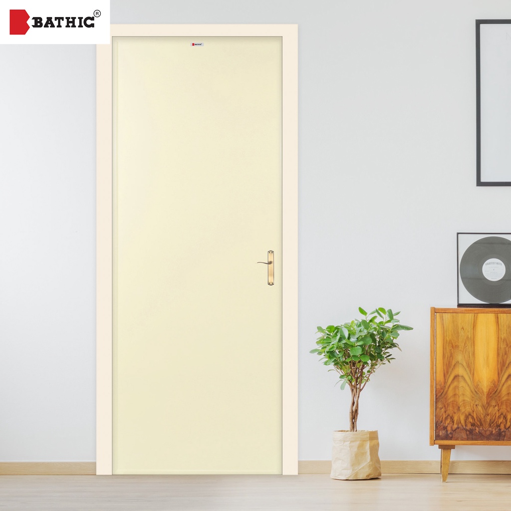 BATHIC ประตูพีวีซีบาธติค รุ่นบานเรียบเคลือบ BPC1 | Shopee Thailand