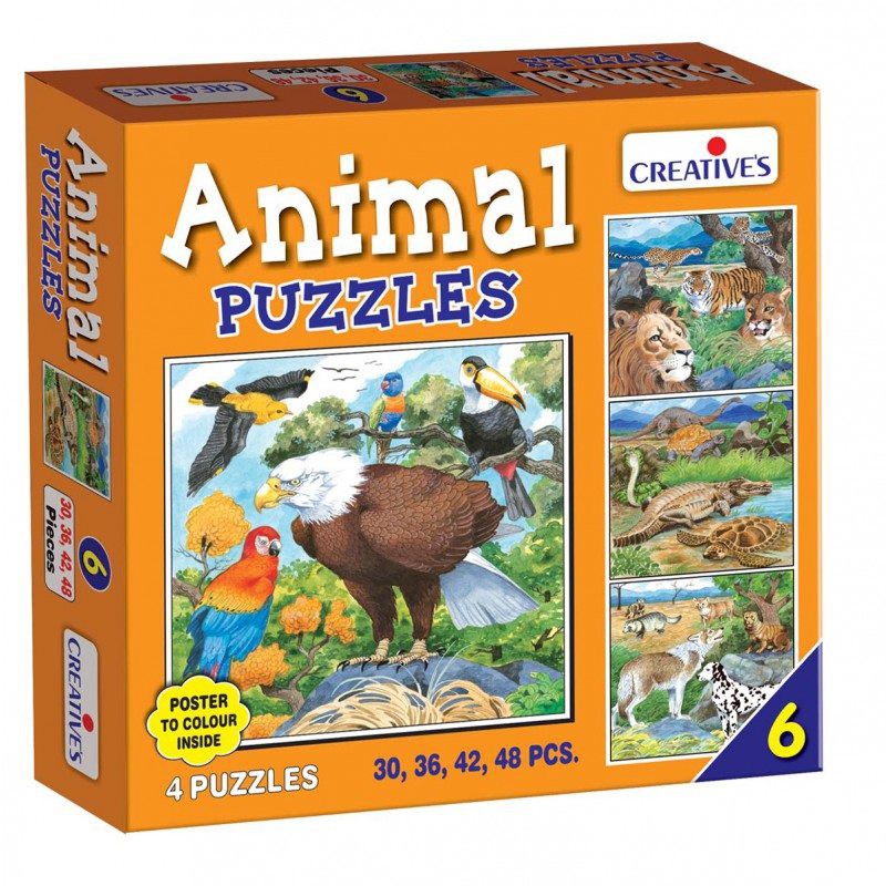 Animal Puzzle No.6 (30 to 48 Pieces) (7ขวบ+) | Shopee Thailand