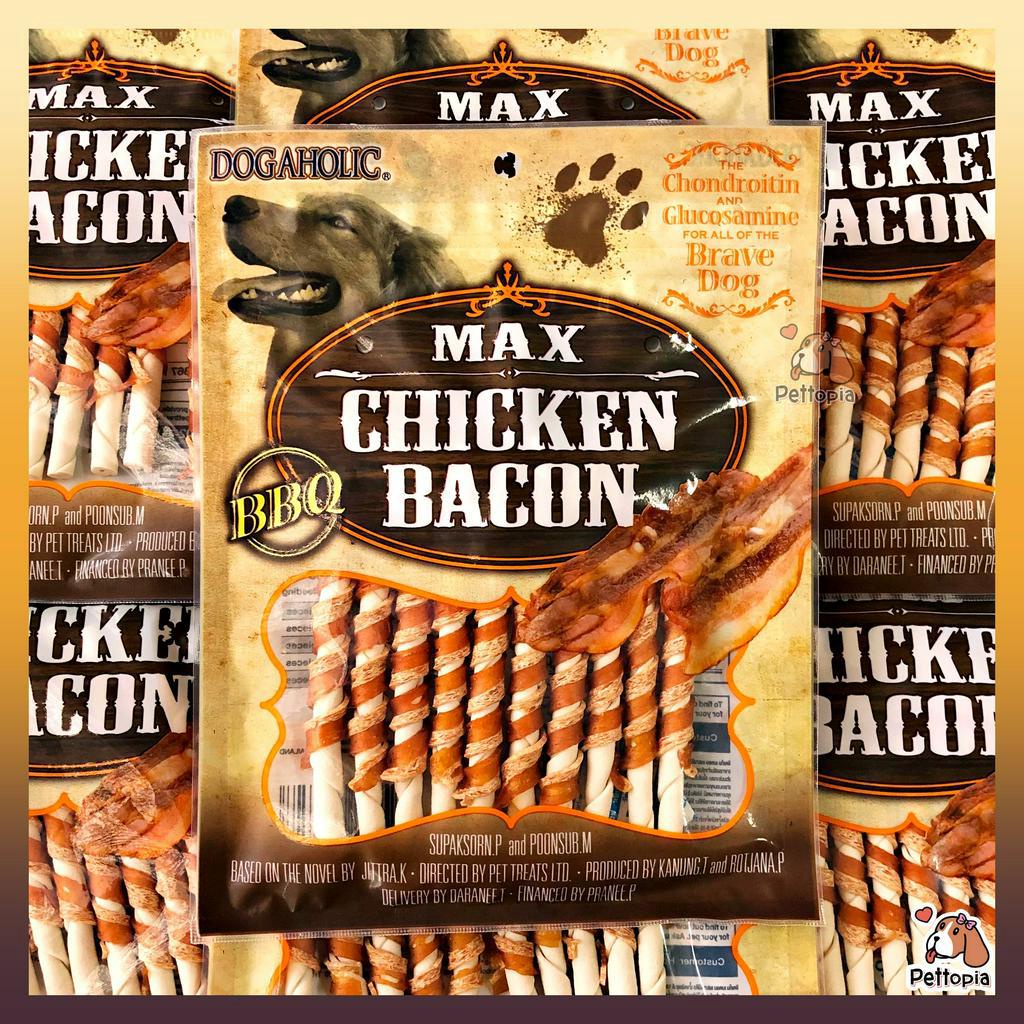 ขนมสุนัข Max Chicken Bacon Stick ขนมหมา ขนมคบเคี้ยวสำหรับสุนัข ของว่าง ...