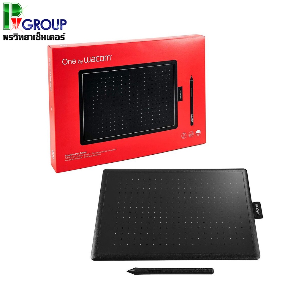 เมาส์ปากกา One By Wacom CTL-472 Creative Pen Tablet Black Red **สินค้า ...