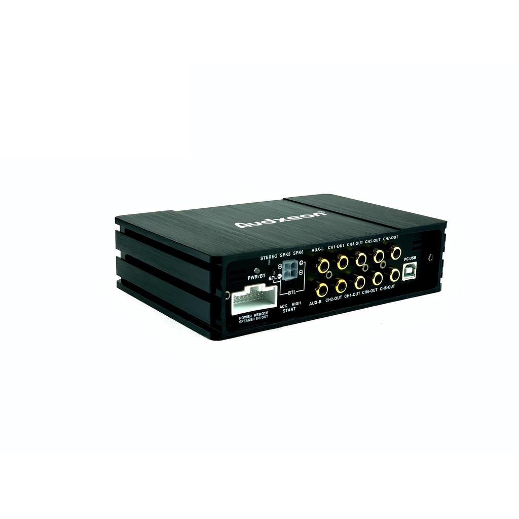 Audxeon D1808 เครื่องขยายเสียงรถยนต์ รถ DSP 8 channel dsp amplifier 31 Band EQ DSP Android ...