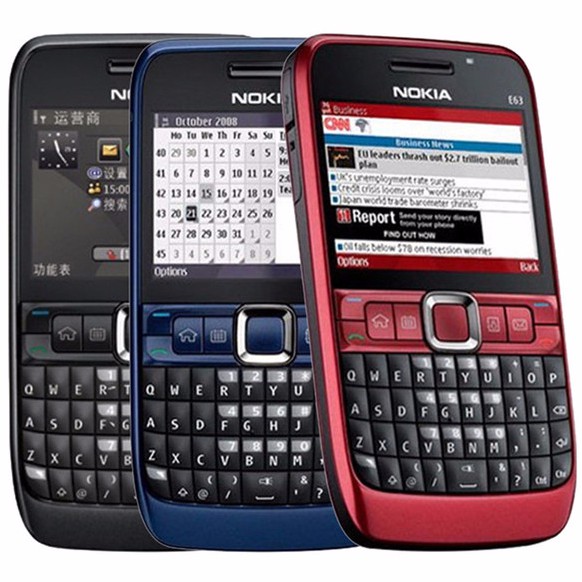 โทรศัพท์มือถือโนเกียปุ่มกด NOKIA E63 (สีดำ) 3G/4G รุ่นใหม่2020 | Shopee ...