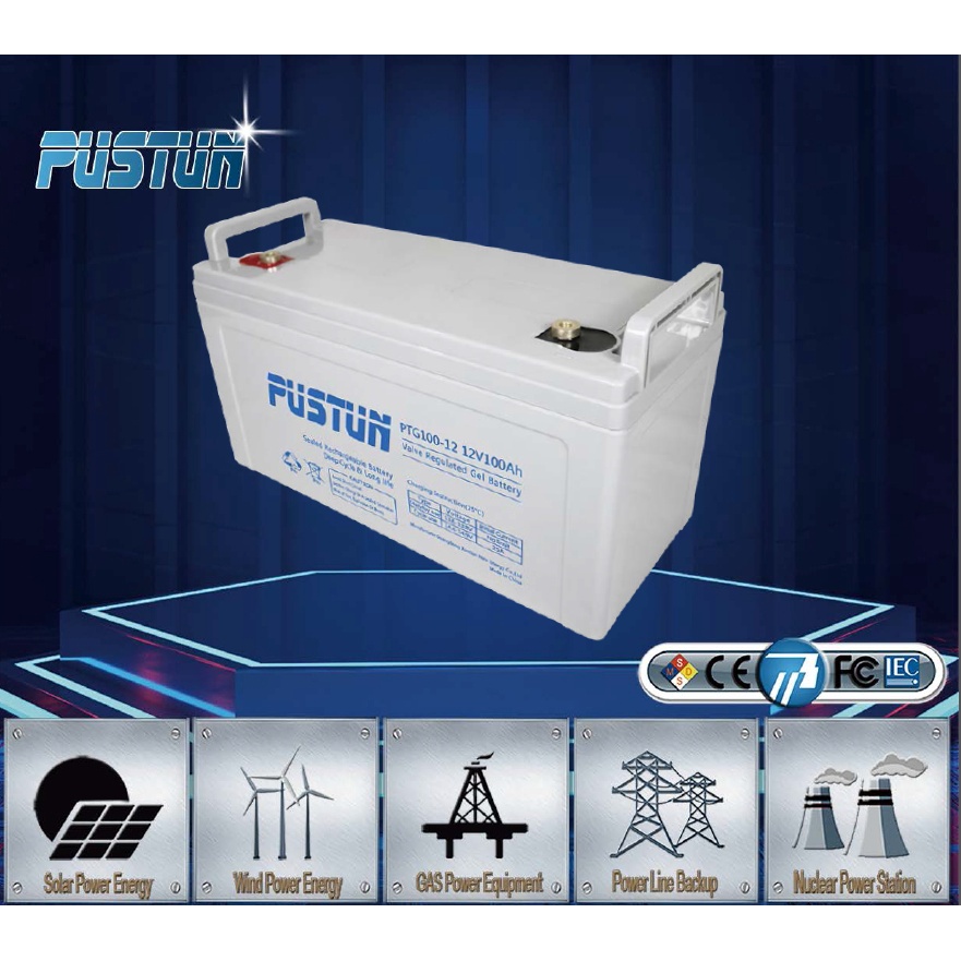 Battery GEL แบต เจล Deep Cycle GEL ยี่ห้อ PUSTUN ขนาด 12V ความจุ 24-38 ...