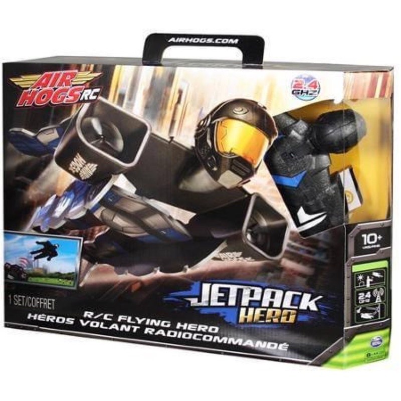 💥SALE💥 Air Hogs Jetpack Hero RC Flying Hero- Blueหุ่นยนต์บินได้โดยรีโมท ...
