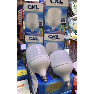 หลอดไฟ CKL 55W หลอดไฟLED รูปทรงกระบอก แสงขาว เกลียวE27 ประหยัดไฟ สว่างมาก การใช้งานทนทาน ไม่ควร ...
