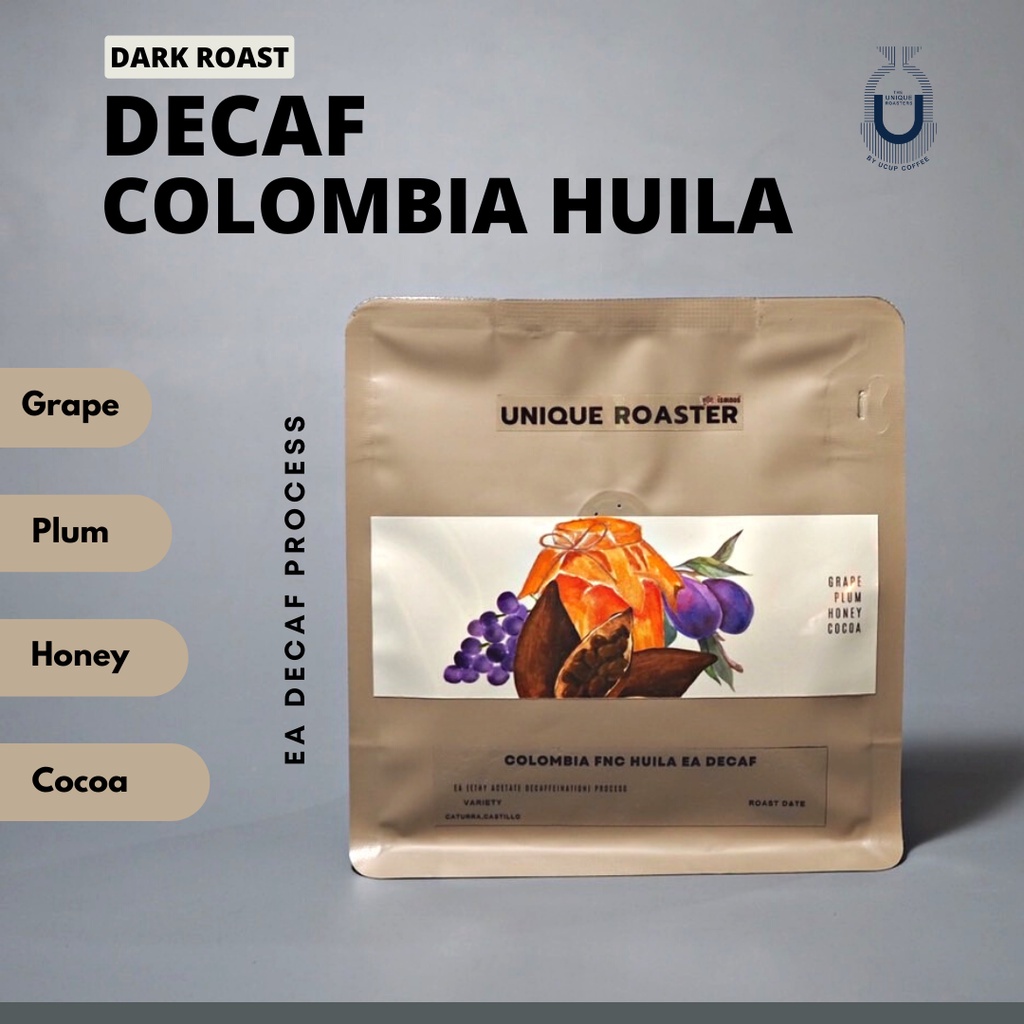 เมล็ดกาแฟคั่ว - Decaf Colombia FNC Huila EA (( Decaf Coffee or Decaffeinated Coffee )) ดีเเคฟ ...