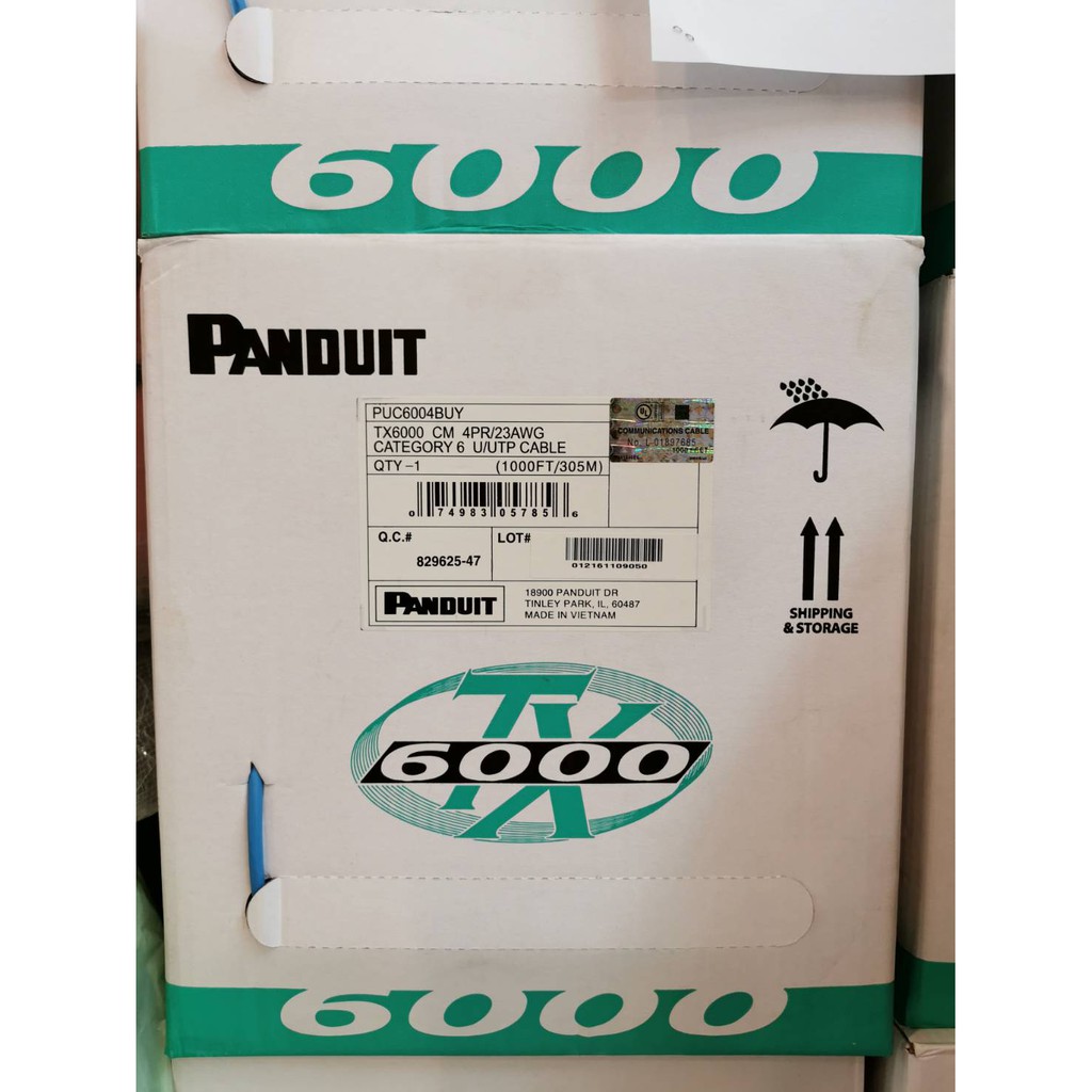 สายแลน CAT 6 Panduit PUC6004BUY TX6000 | Shopee Thailand