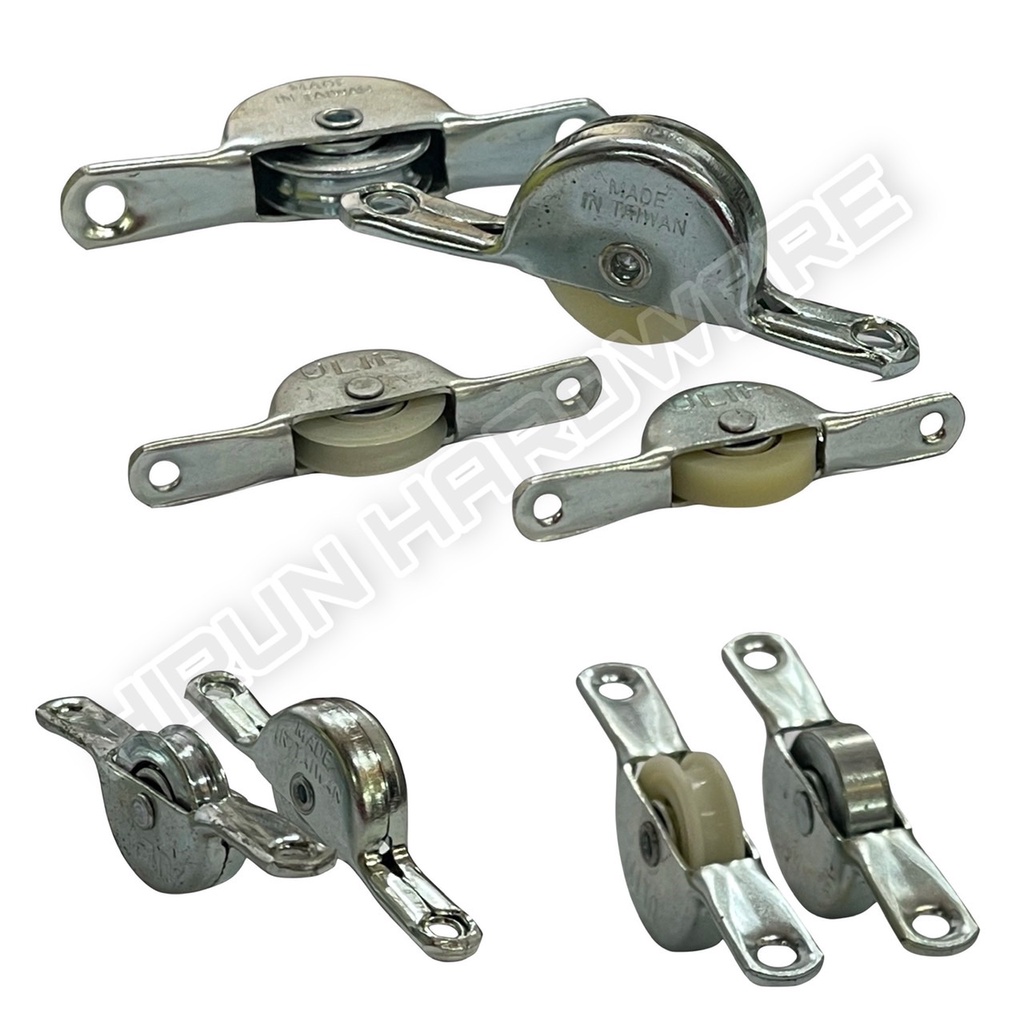 ล้อไนล่อน ล้อเล็ก ล้อหน้าต่าง ล้อล่าง ล้อเหล็ก ล้อบานตู้ มีร่อง,เรียบ UL301 UL302 UL303 UL304 ...