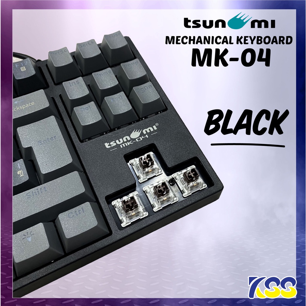 🛒สินค้าใหม่💥 TSUNAMI MK-04 Mechanical TKL Keyboard Outemu Switch รุ่น ...