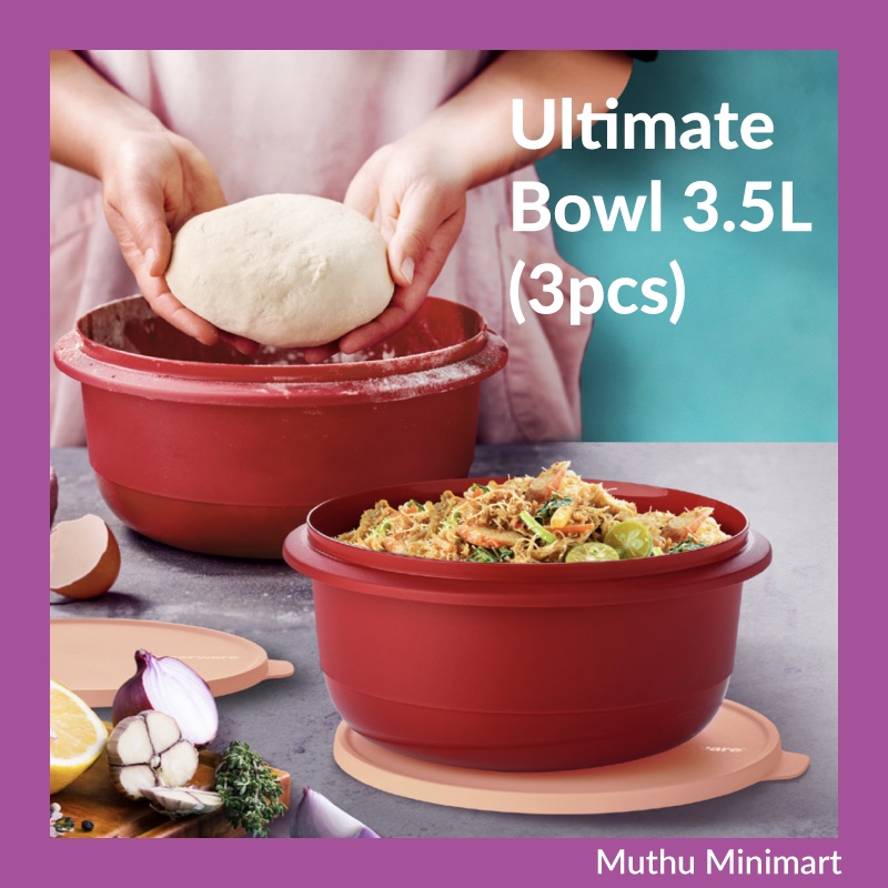 Tupperware ชามใส่อาหาร 3.5 ลิตร Mangkuk Roti Bekas Makanan | Shopee ...