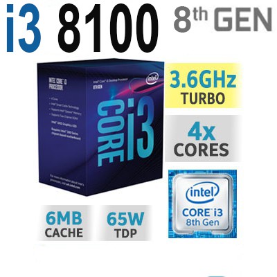 CPU INTEL CORE i3 8100 (Socket 1151V2) มือสอง พร้อมส่ง แพ็คดีมาก ...