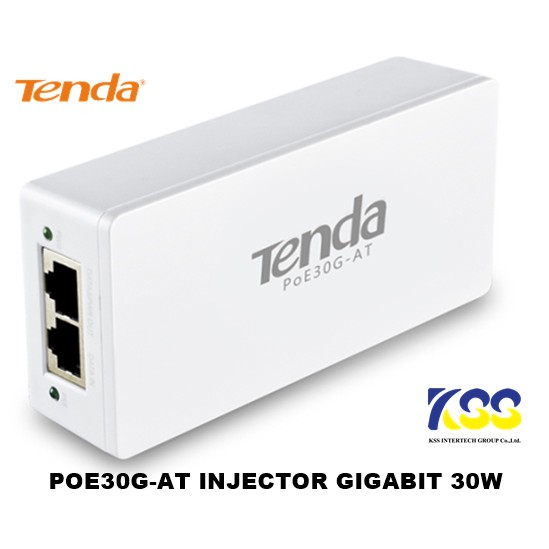 💥Tenda POE30G-AT Gigabit POE Power Over Ethernet Injector มาตรฐาน 802 ...