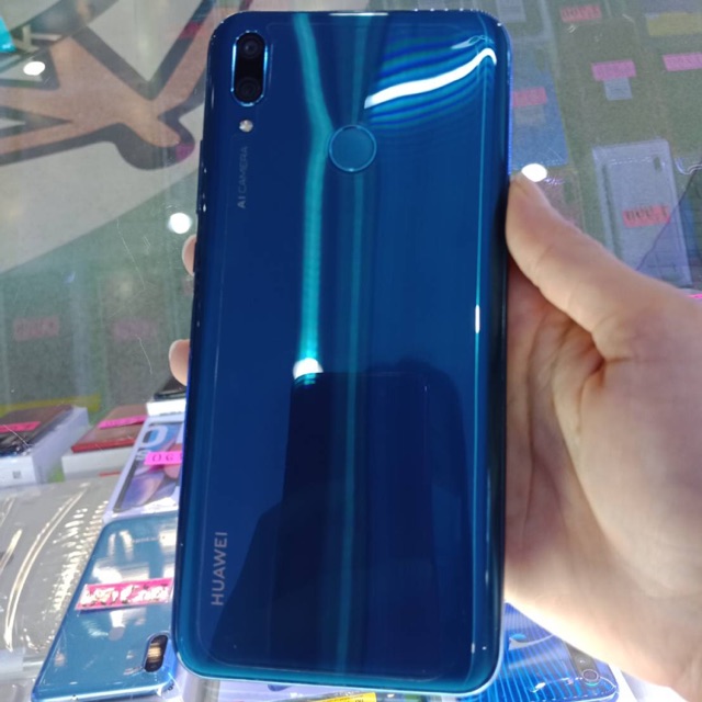 Huawei Y9 2019 สีฟ้า สินค้ามือ เครื่องแท้ รองรับซิมทุกระบบ สภาพเครื่อง ...