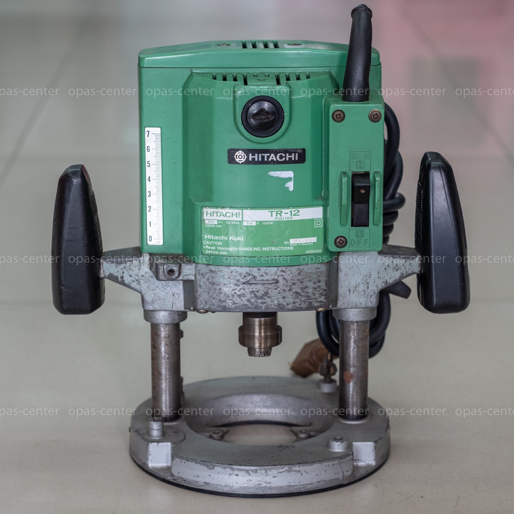 ราวเตอร์ เครื่องฉลุลายไม้ HITACHI TR12 1,300w. มือสอง ของแท้ สภาพดี ...