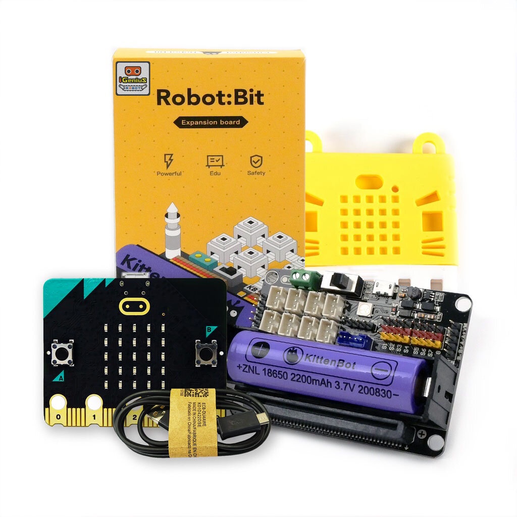 ชุดเริ่มต้น Microbit บอร์ดขยาย Kittenbot Robotbit แท้ และ Microbit v2 ...