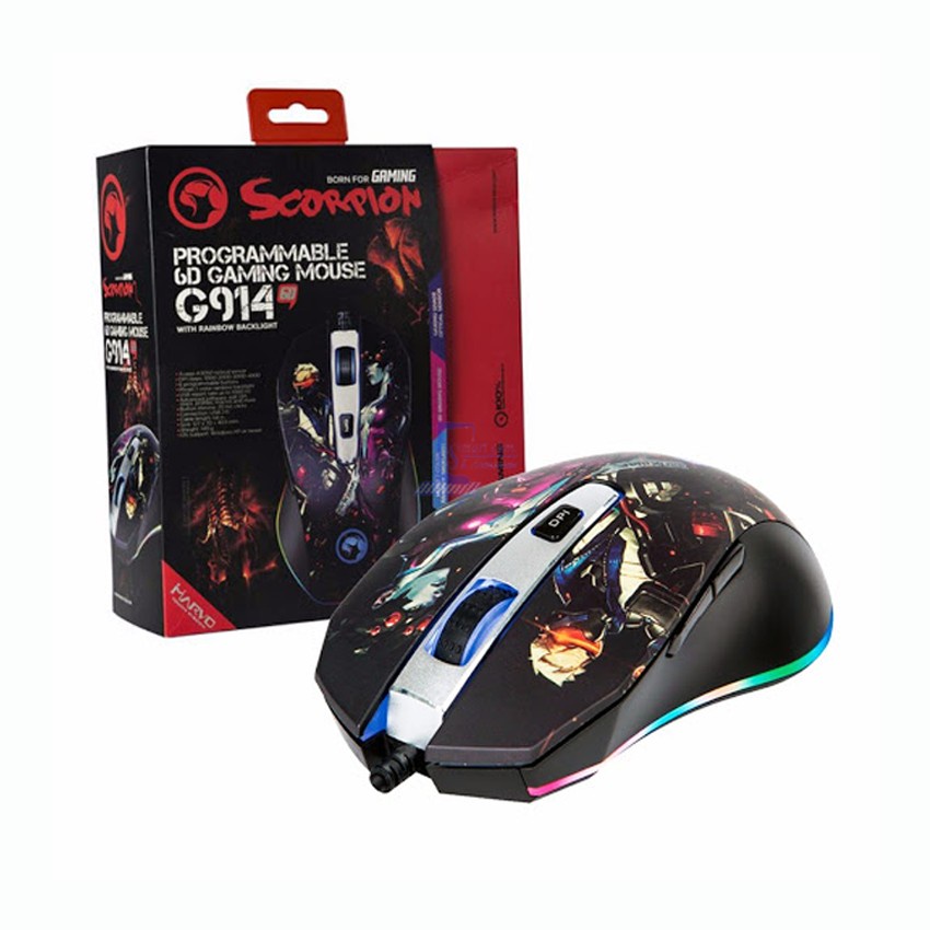 G914 BLACK MARVO GAMING MOUSE | Shopee Thailand
