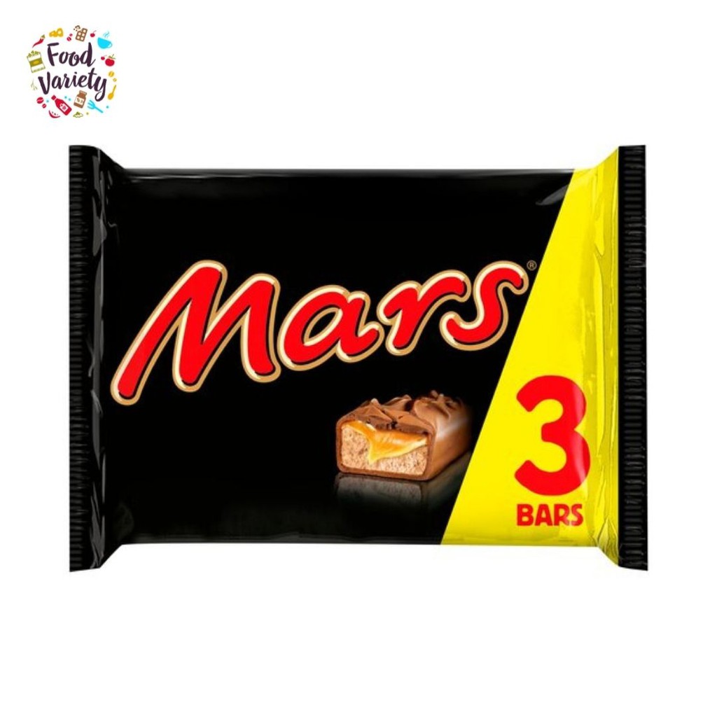 Mars Chocolate Bar Multipack 3 Pack 118.2g มาร์ส ช็อกโกแลต 3แท่ง 118.2 ...