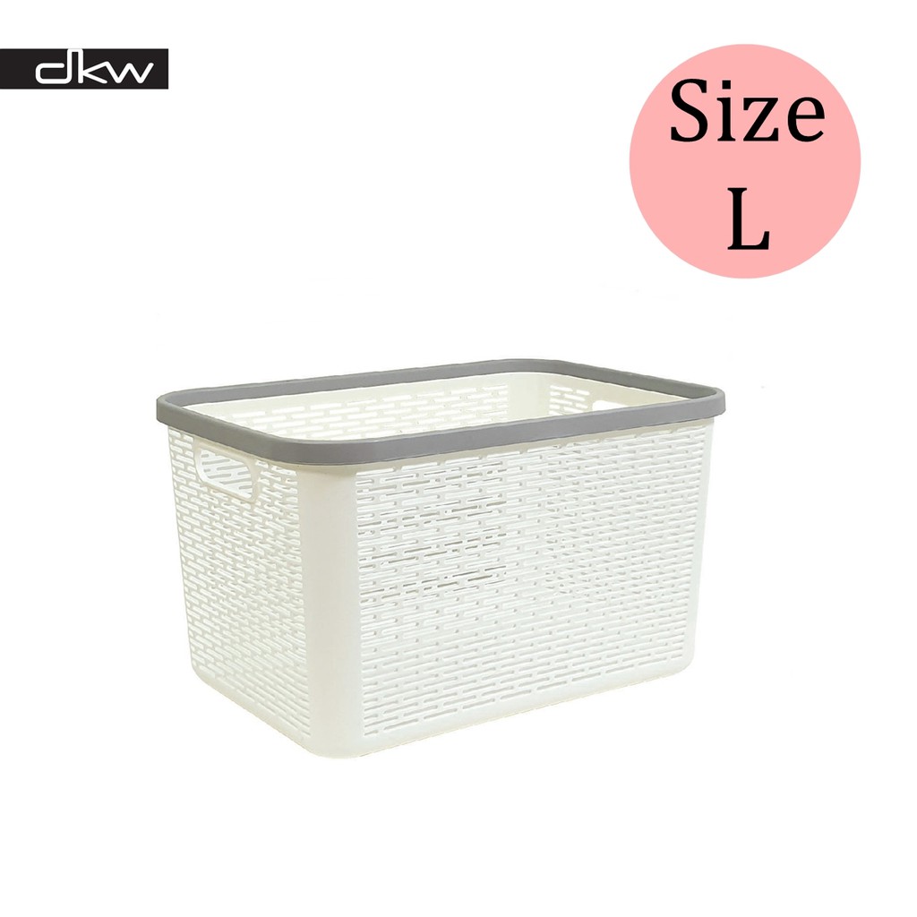 [PayDay] DKW ตะกร้าพลาสติกอเนกประสงค์ Capsule (ไม่มีฝา)(มี 2 สี / 3 ...